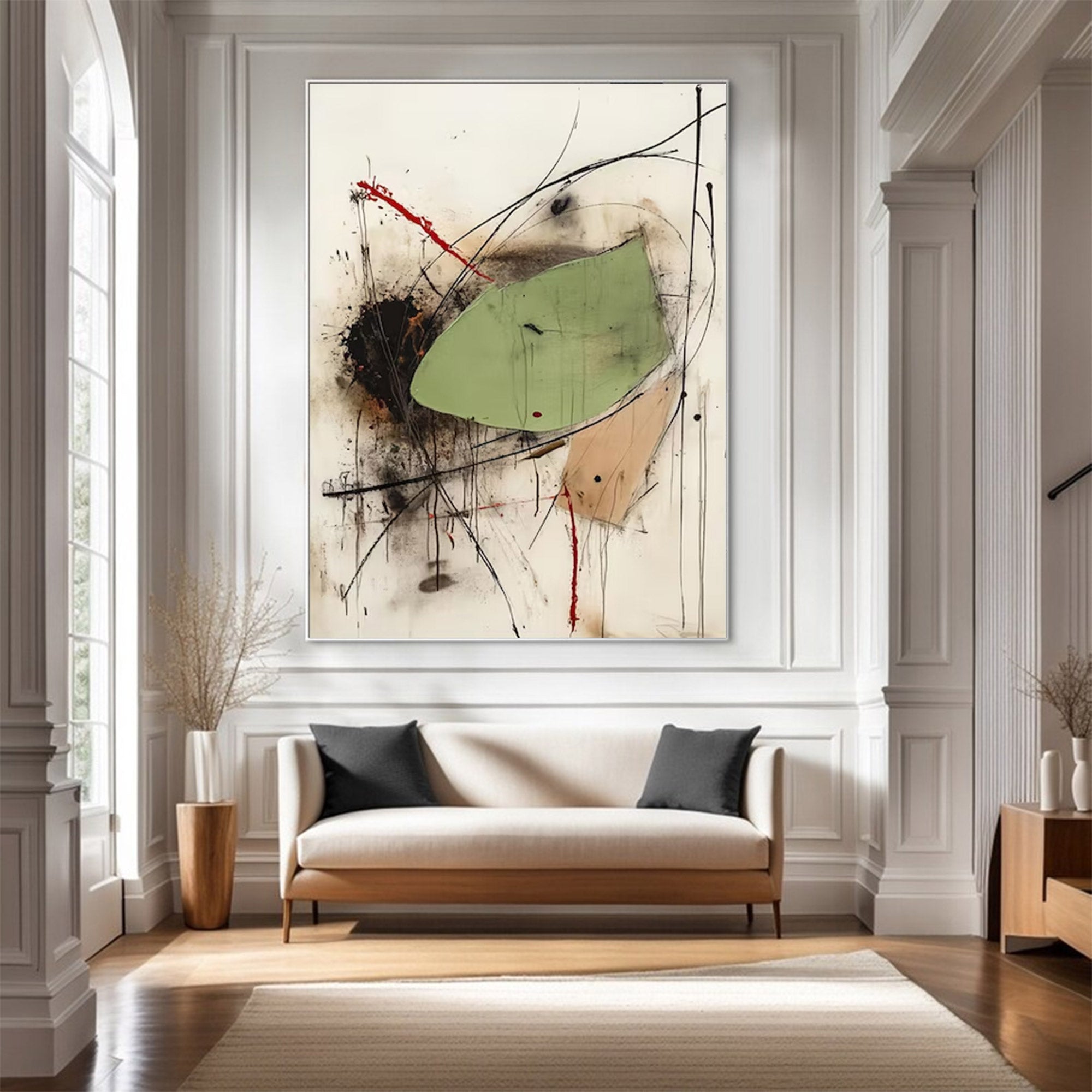 Modern Abstract Large Dynamic Wall Art | ArtvistaGallery #WG 125