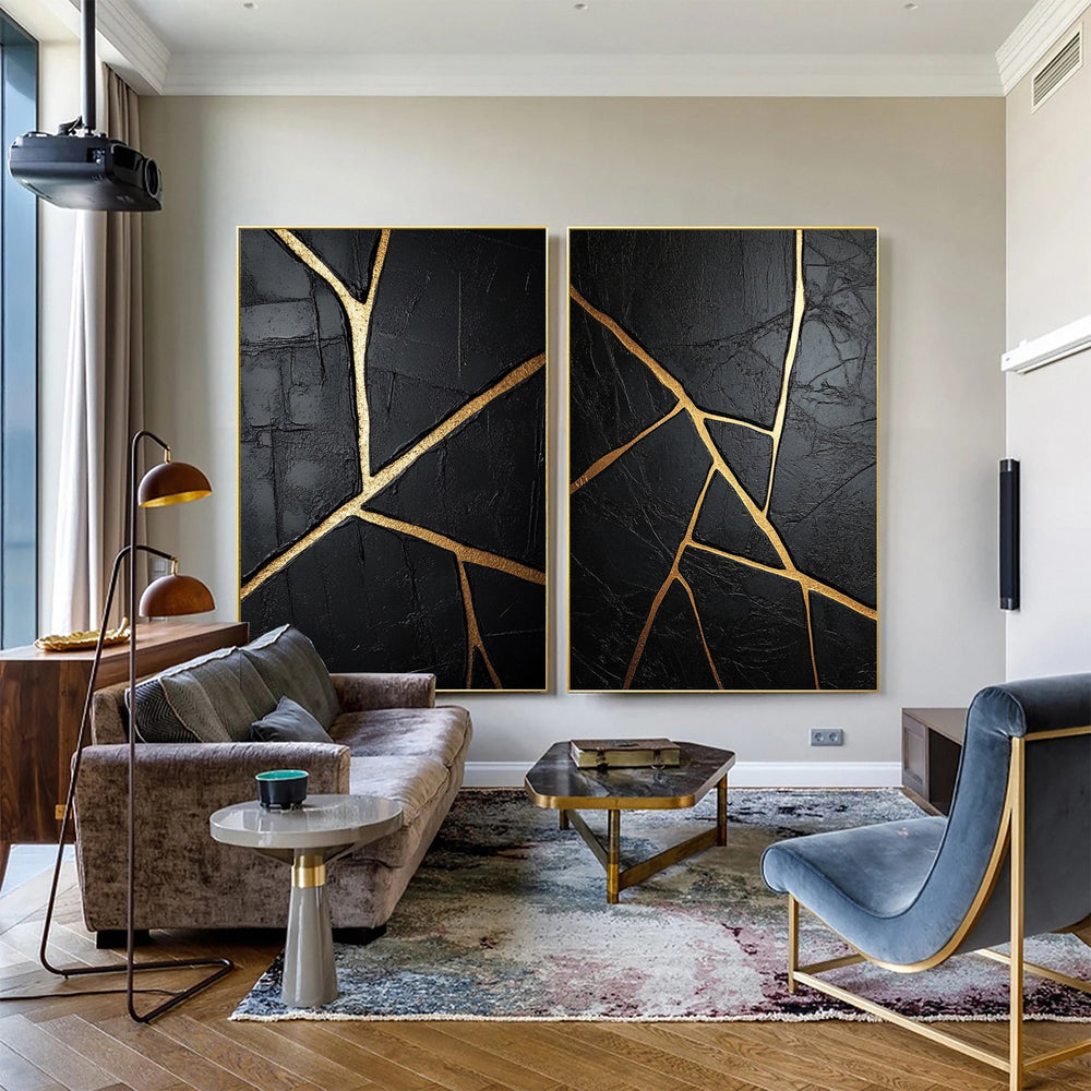 Original Handcrafted Abstract Wall Canvas Oil Painting For Sale – Page 6