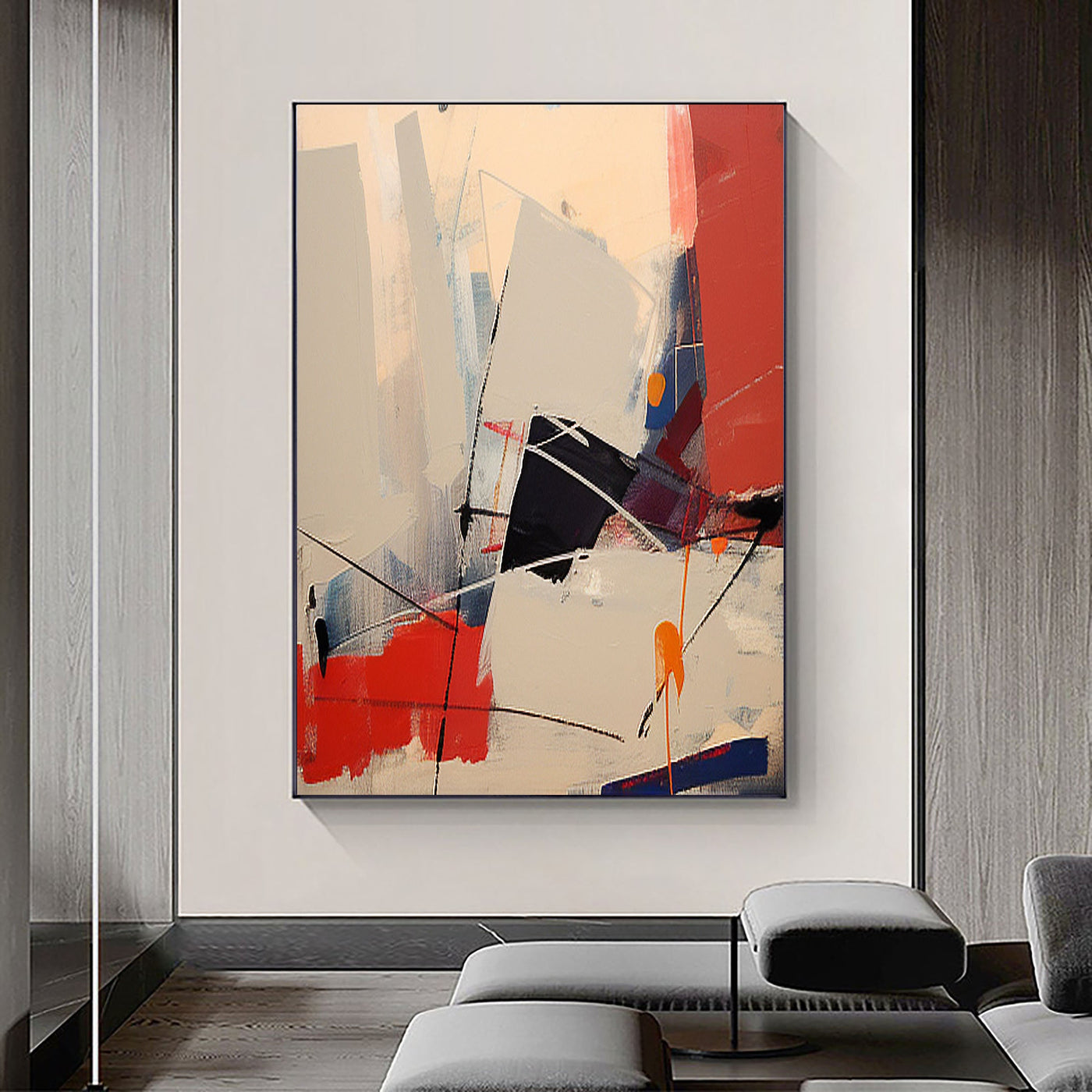 Original Handcrafted Abstract Wall Canvas Oil Painting For Sale – Page 6